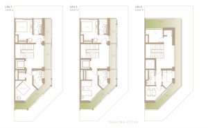 Layout Nhà Phố Soho 3A-3B-3C-D - The Global City