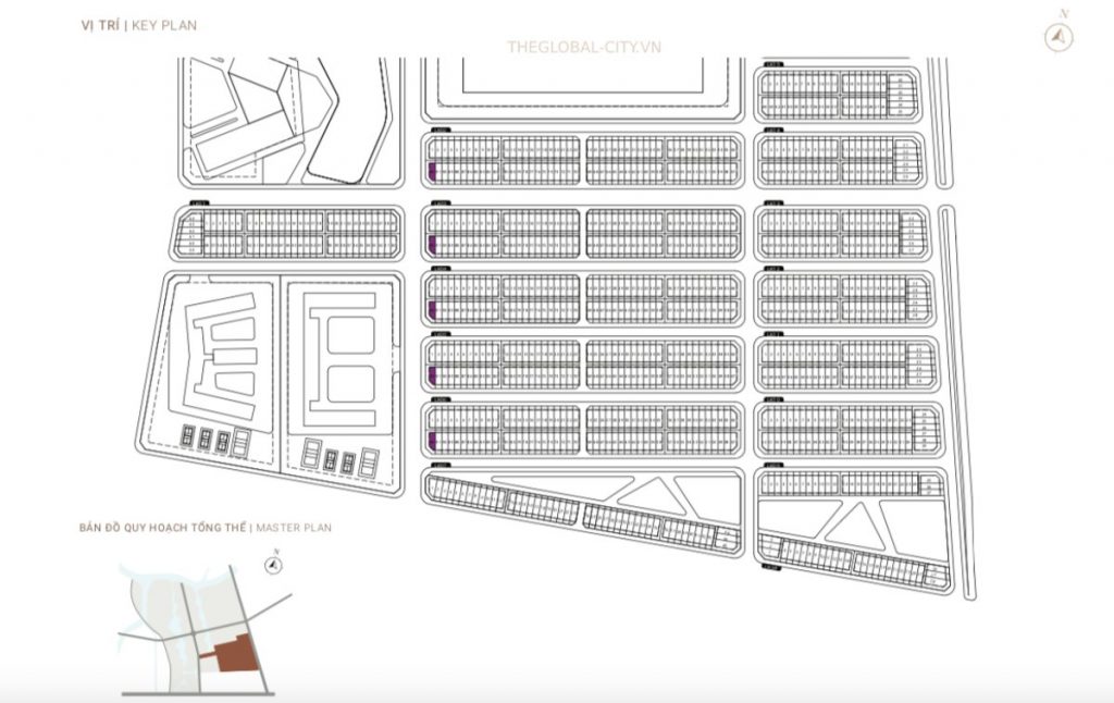 Layout Nhà Phố Soho 3A-3B-3C-D - The Global City