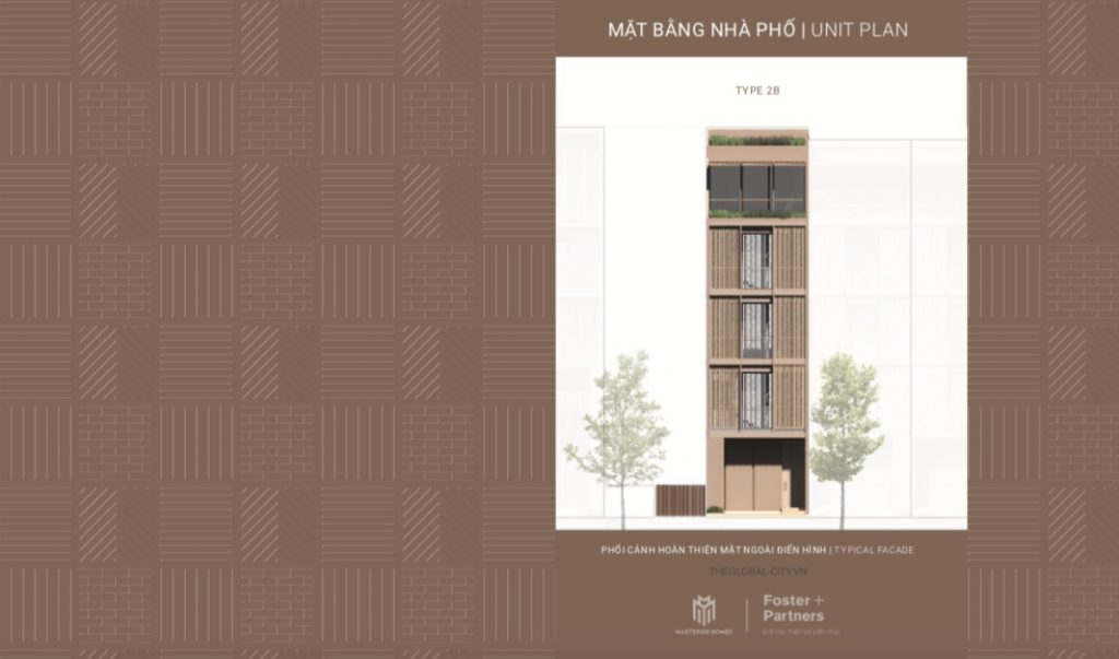 Layout Nhà Phố Soho 2A-2B-2C-2D - The Global City